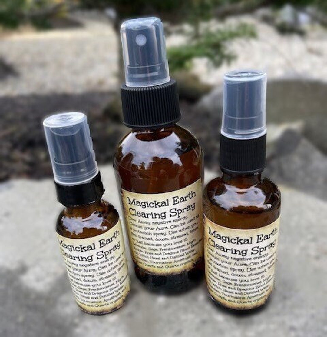 Magickal Earth Crystal Infused Clearing Spray - Etsy