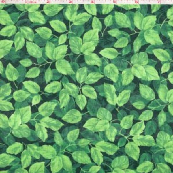 Green Leaf Fabric - Etsy