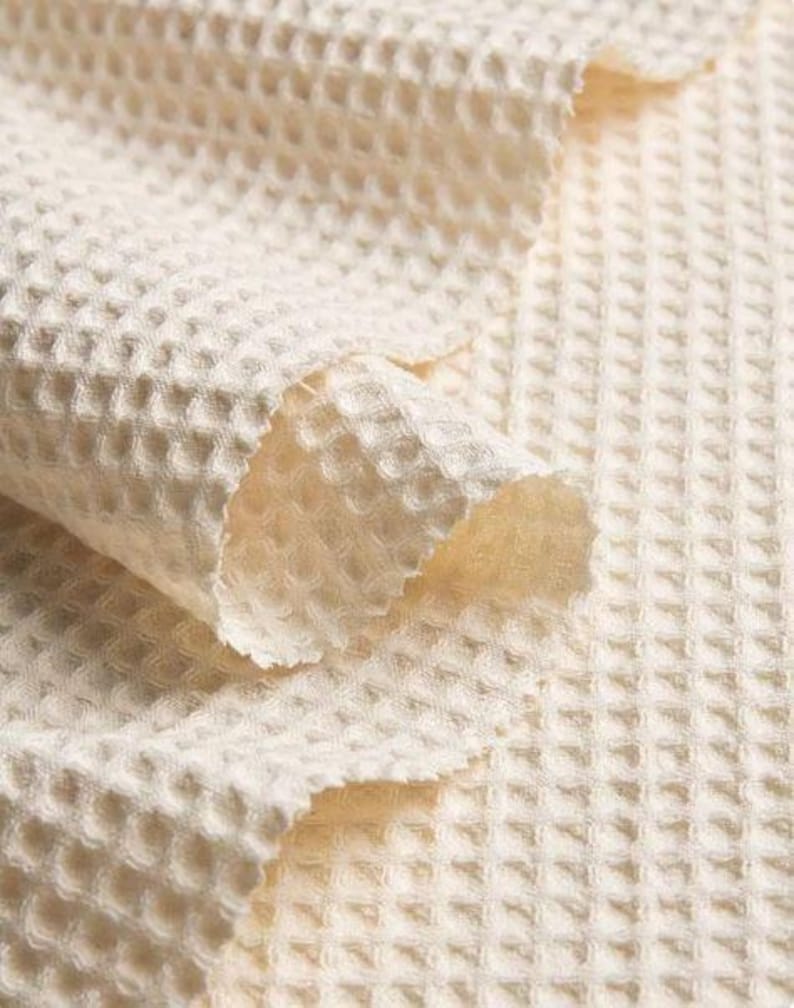 100% Cotton Premium Softened Waffle Fabric - Etsy