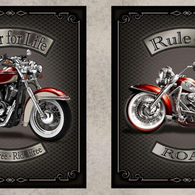 Harley Davidson Fabric - Etsy