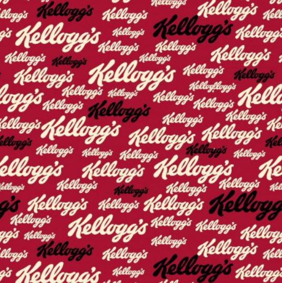 Kelloggs Logo 100% Cotton Fabric Springs Creative - Etsy