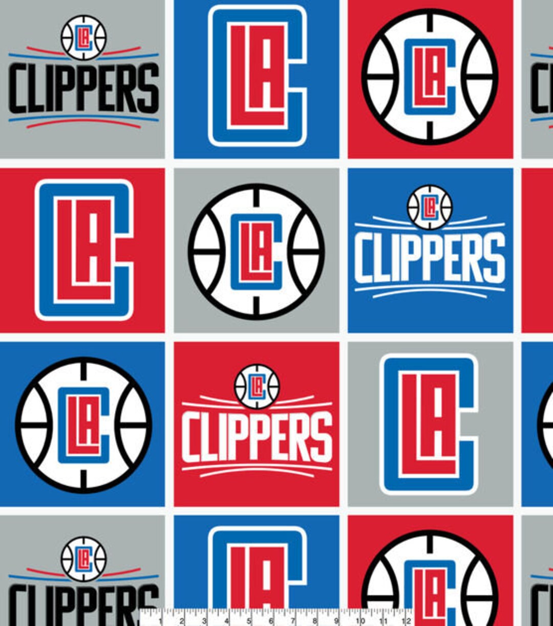 Los Angeles Clippers NBA Basketball Sports Fleece Fabric by the Yard - Etsy