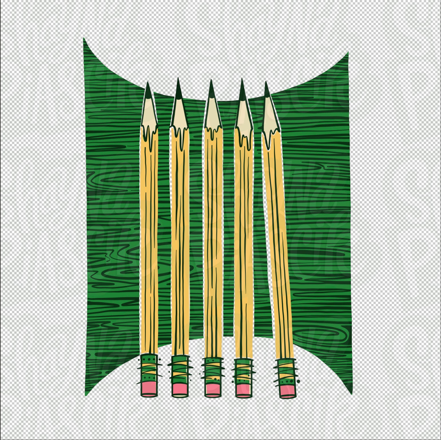 Pencil Clipart PNG Teacher, Student, School Gift Idea - Etsy