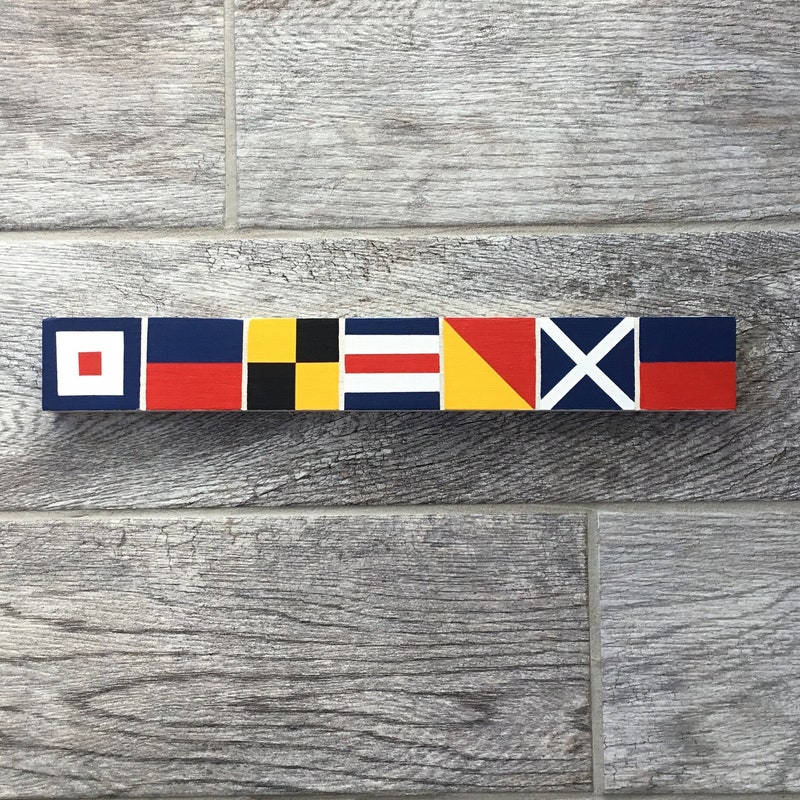 Nautical Flag Sign - Etsy