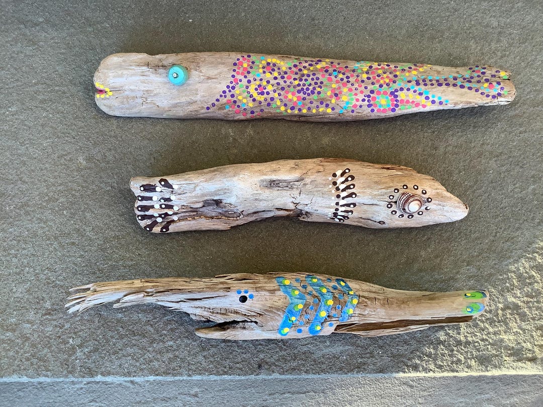 Driftwood Folk Art Fish - Rustic Fish - Nautical Decor - Beach House ... Driftwood Folk Art Fish - Rustic Fish - Nautical Decor - Beach House ...