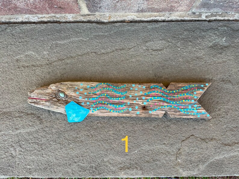 Picket Fence Fish - Whimsical Painted Fish - Wooden Fish - 13.5” - Etsy