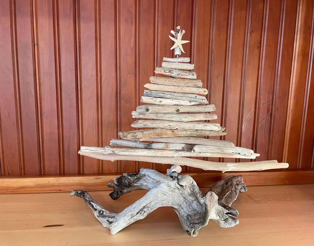 Driftwood Tree 12.5 Driftwood Christmas Tree tabletop Tree Beach Decor ...
