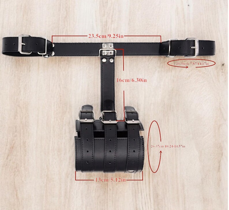Bdsm Discipline Belt Full Body Leather Bondage Restraint Straps Hand ...