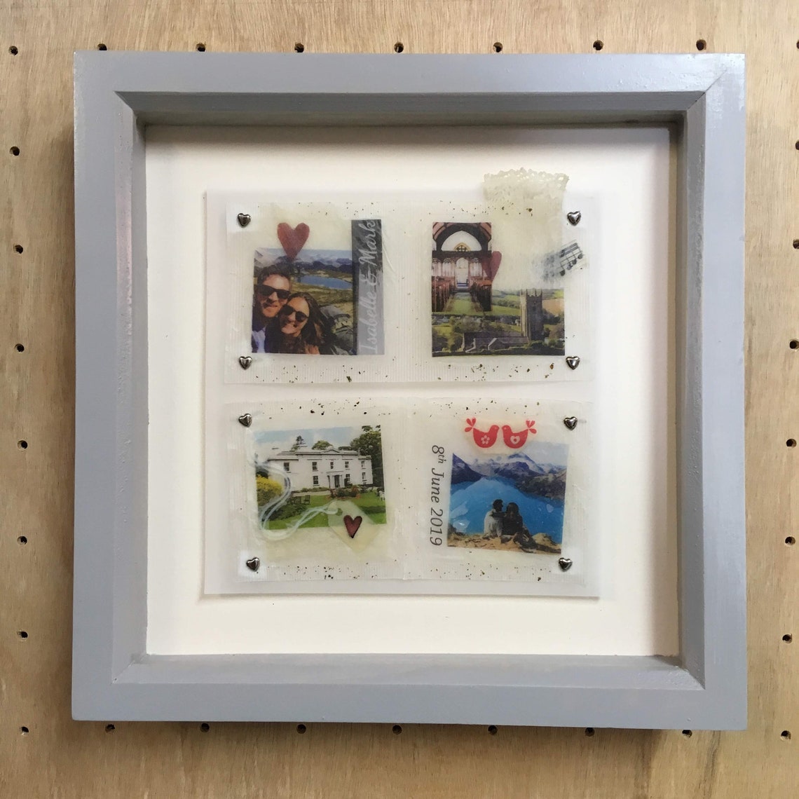 Personalised Photobox Frame, Wedding Memory Windows, Photo Memory ...