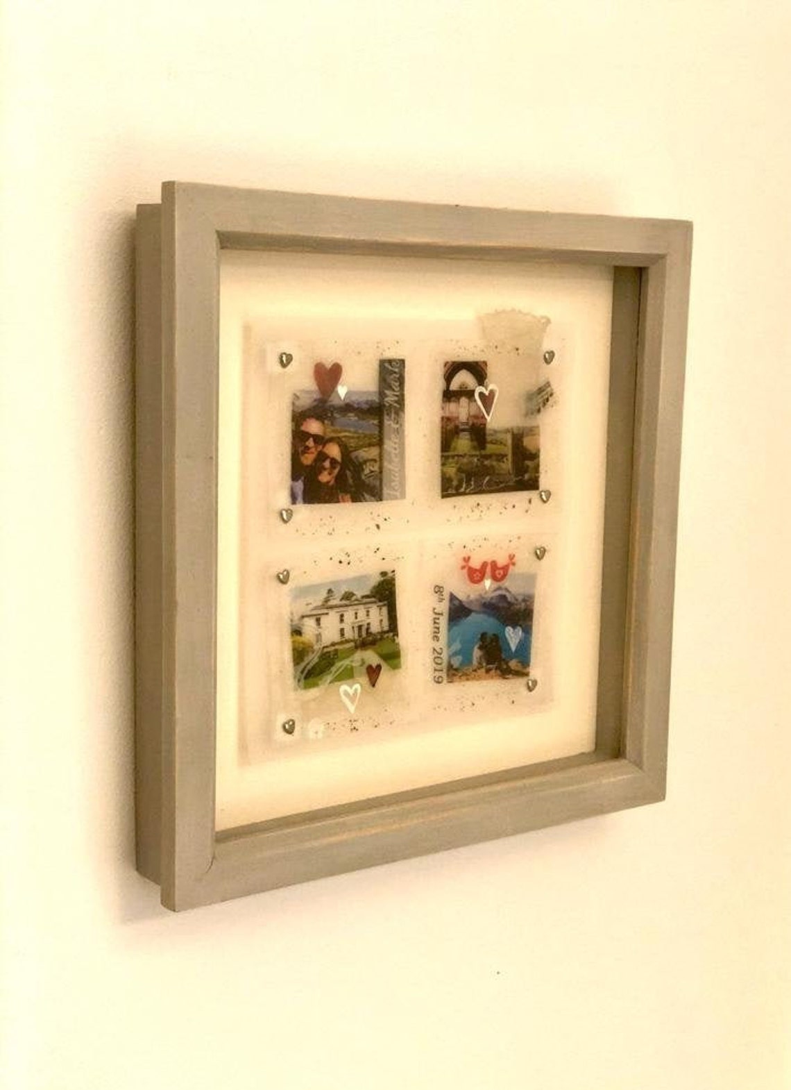 Personalised Photobox Frame, Wedding Memory Windows, Photo Memory ...