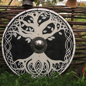 Yggdrasil Shield, Viking Battle Shield, Traditional Norse Battle Shield ...