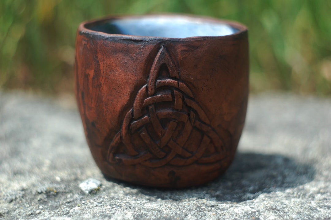 Celtic Knot Clay Mug, Celtic Ceramic Mug, Celtic Dishes, Celtic Stuff ...