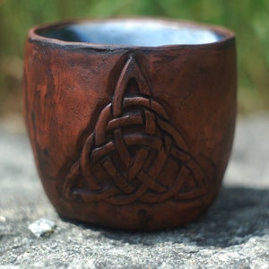 Celtic Knot Clay Mug, Celtic Ceramic Mug, Celtic Dishes, Celtic Stuff ...