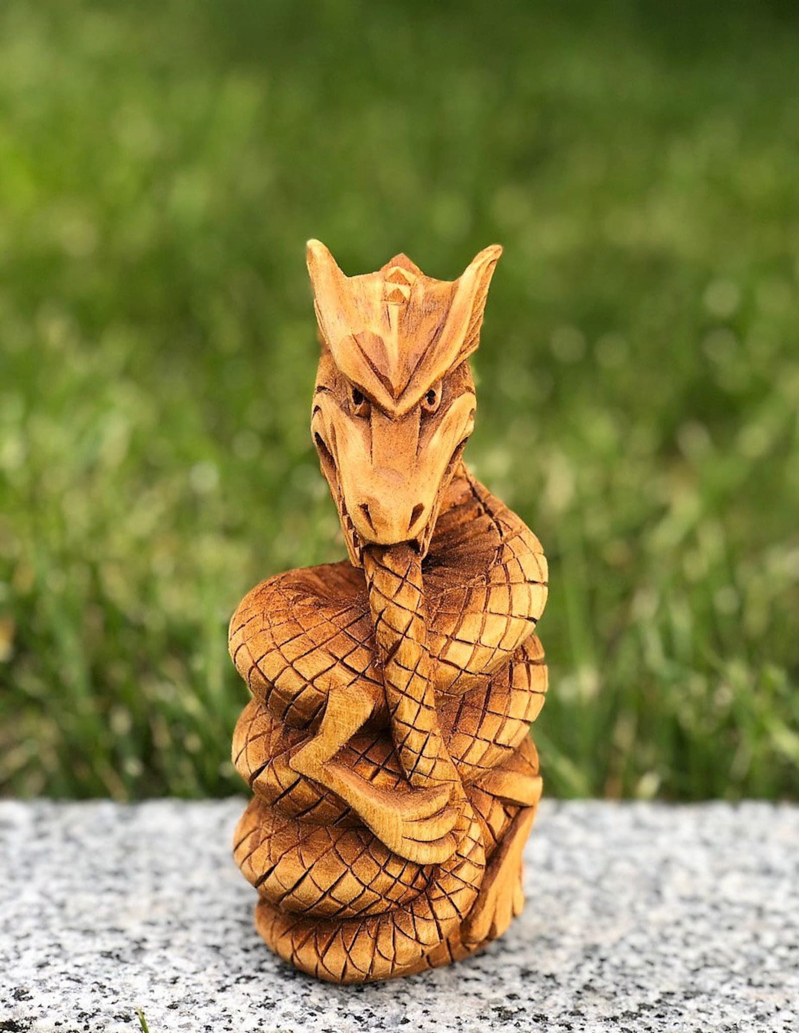 Jormungandr Norse Serpent Viking Statue Midgard Serpent - Etsy