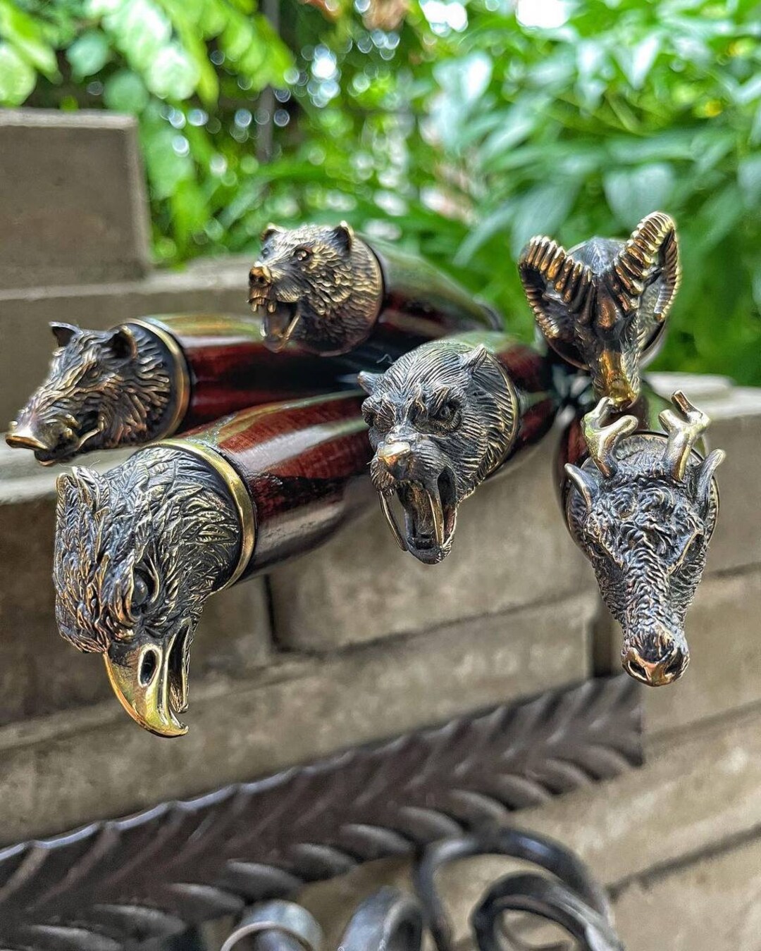 BBQ Skewers Animal Set, Stainless Steel Skewers, BBQ Accessories ...