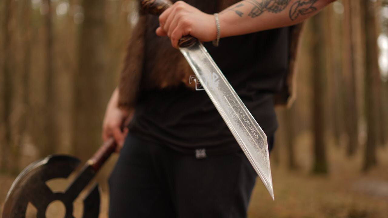 Traditional Norse Scramsax Viking Knife Forged Metal Viking - Etsy