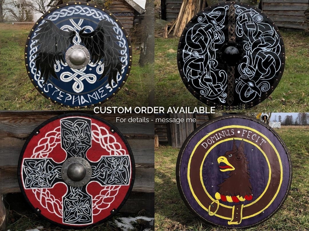 Custom Shield Made to Order: Viking Shield, Celtic Shield, Medieval ...