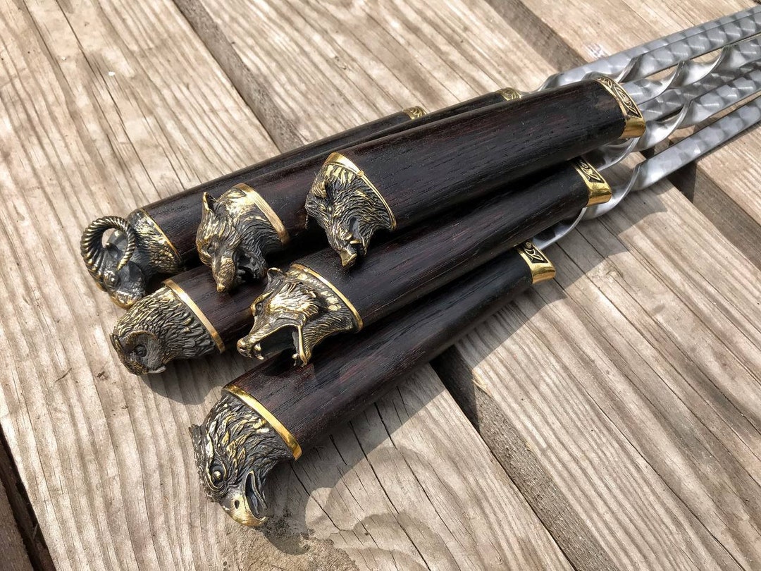 BBQ Skewers Wild Animal Set, Stainless Steel Skewers, BBQ Accessories ...