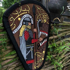 Tyr God Norse Battle Shield, Tyr Shield, Norse God Viking Shield ...