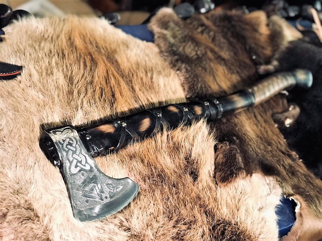 Long Norse Felling Ax, Norse Ax With Engraving, Groomsmen Gift - Etsy