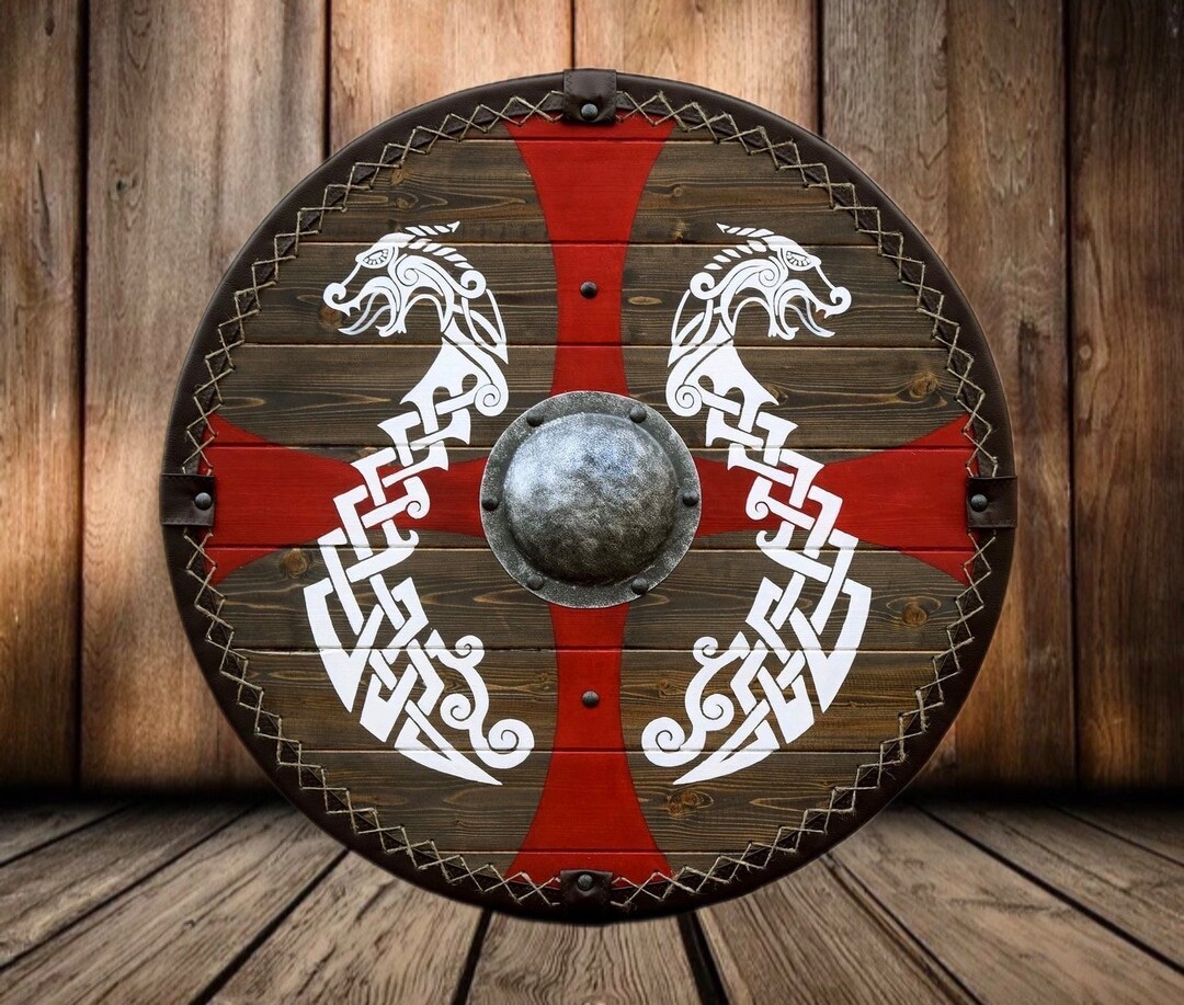 Jormungandr Serpent Viking Shield, Medieval Shield, Norse Shield, Larp ...