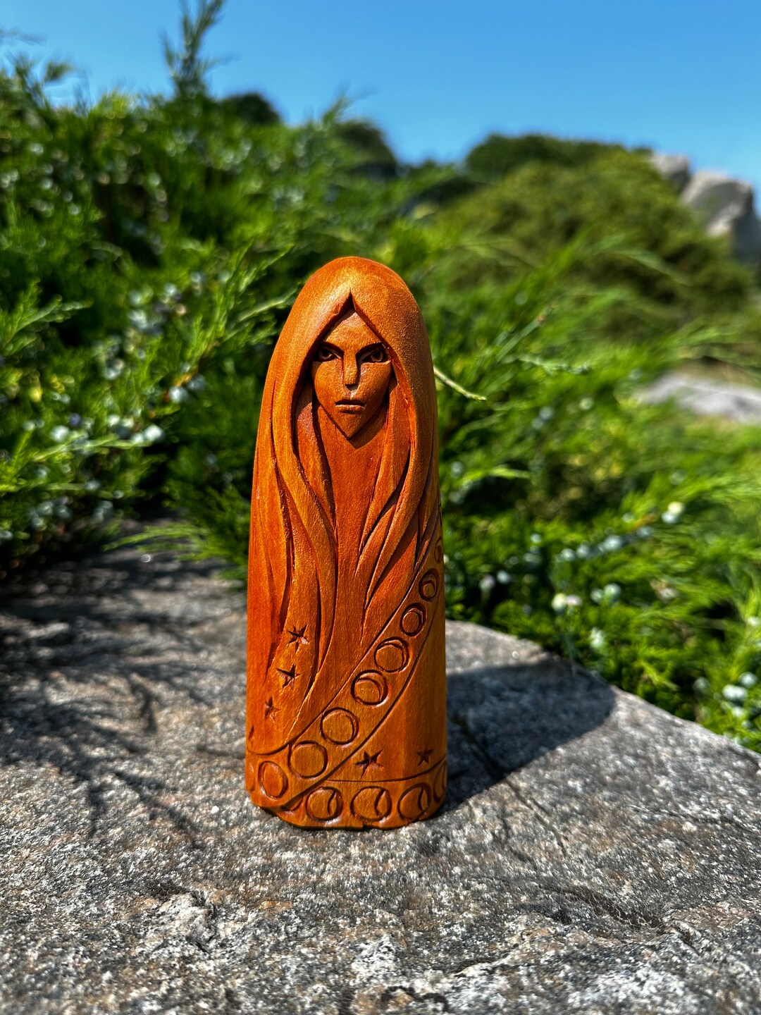 Moon Goddess, Nyx Goddess, Luna Norse Goddess, Pagan Statue, Wicca ...
