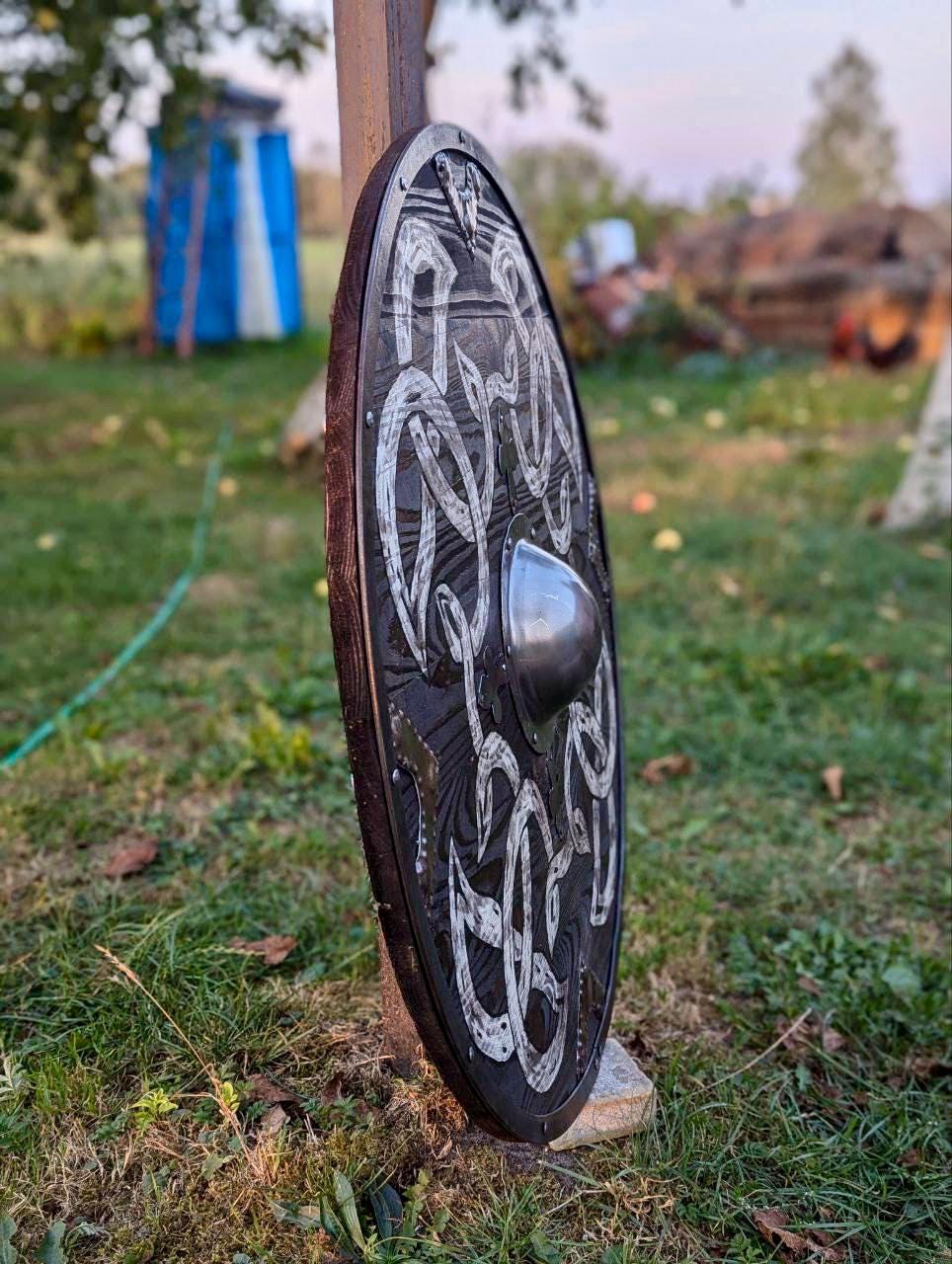 Valhalla Viking Battle Shield, Viking Armor Shield, Medieval Shield ...