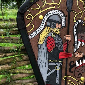 Tyr God Norse Battle Shield, Tyr Shield, Norse God Viking Shield ...