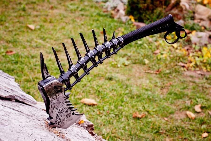 Forged Axe Alien Carbon Axe Forged Metal Axe Handforged - Etsy