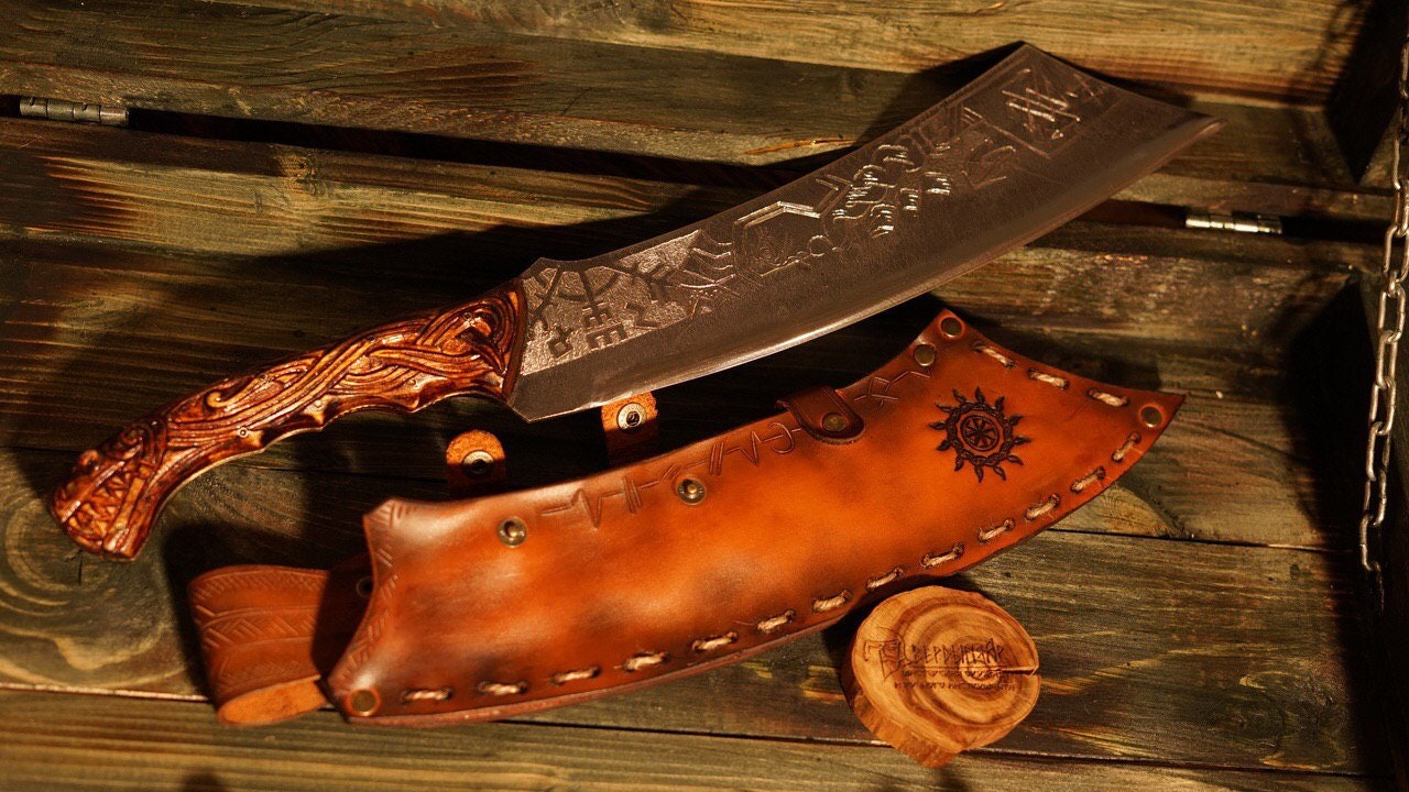 Traditional Norse Scramsax Viking Knife 40cm knife handmade | Etsy