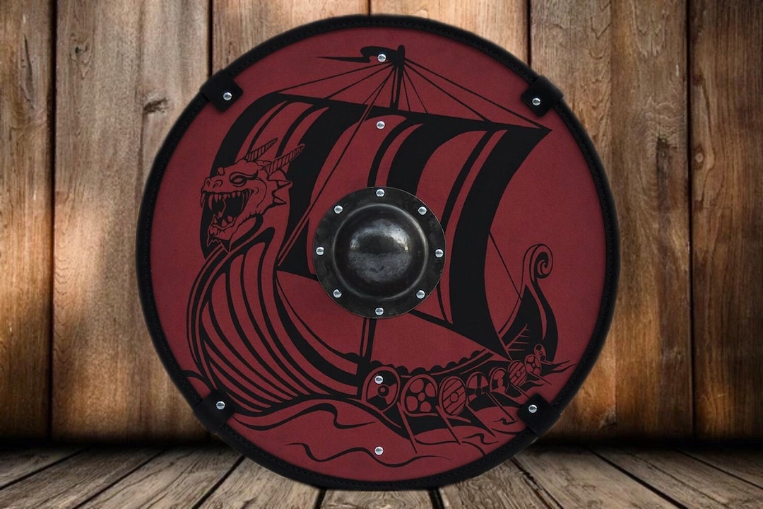 Viking Longship Viking Shield, Viking Shield, Viking Armor, Wood Shield ...