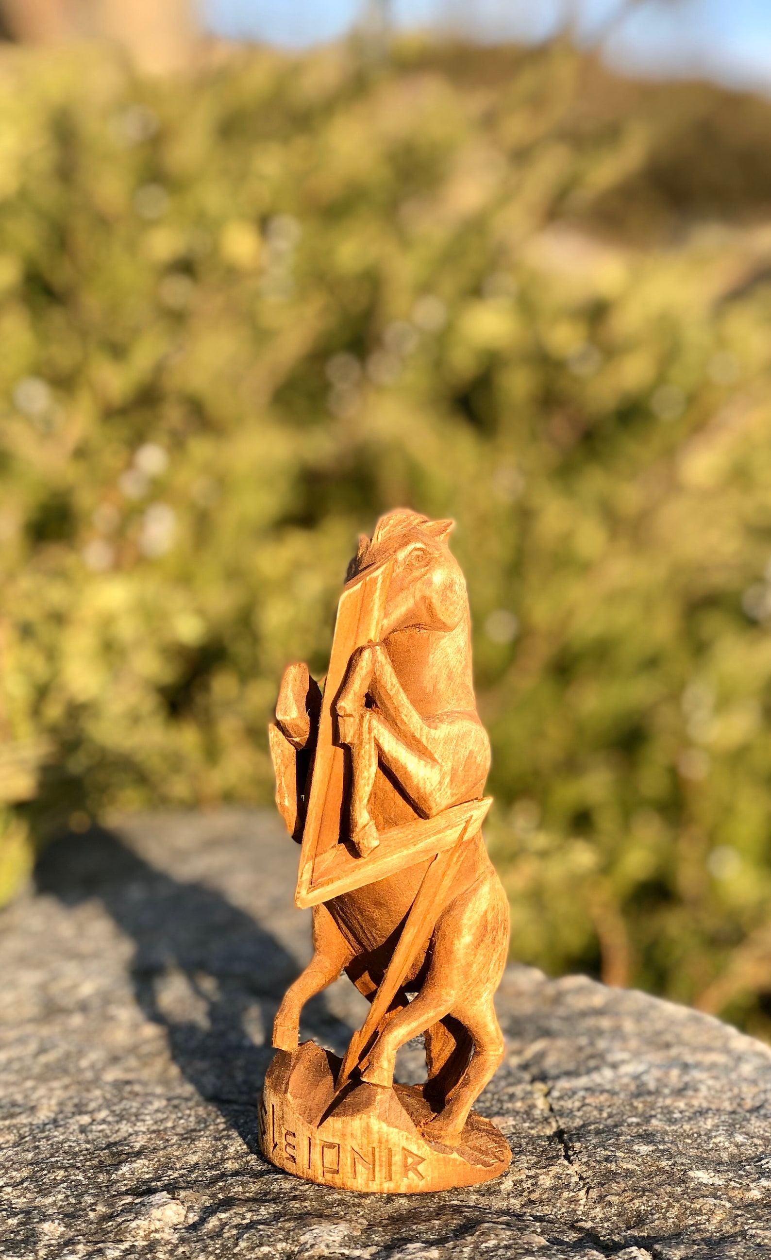 Sleipnir Wooden Statue Odin Horse Horse Statue | Etsy