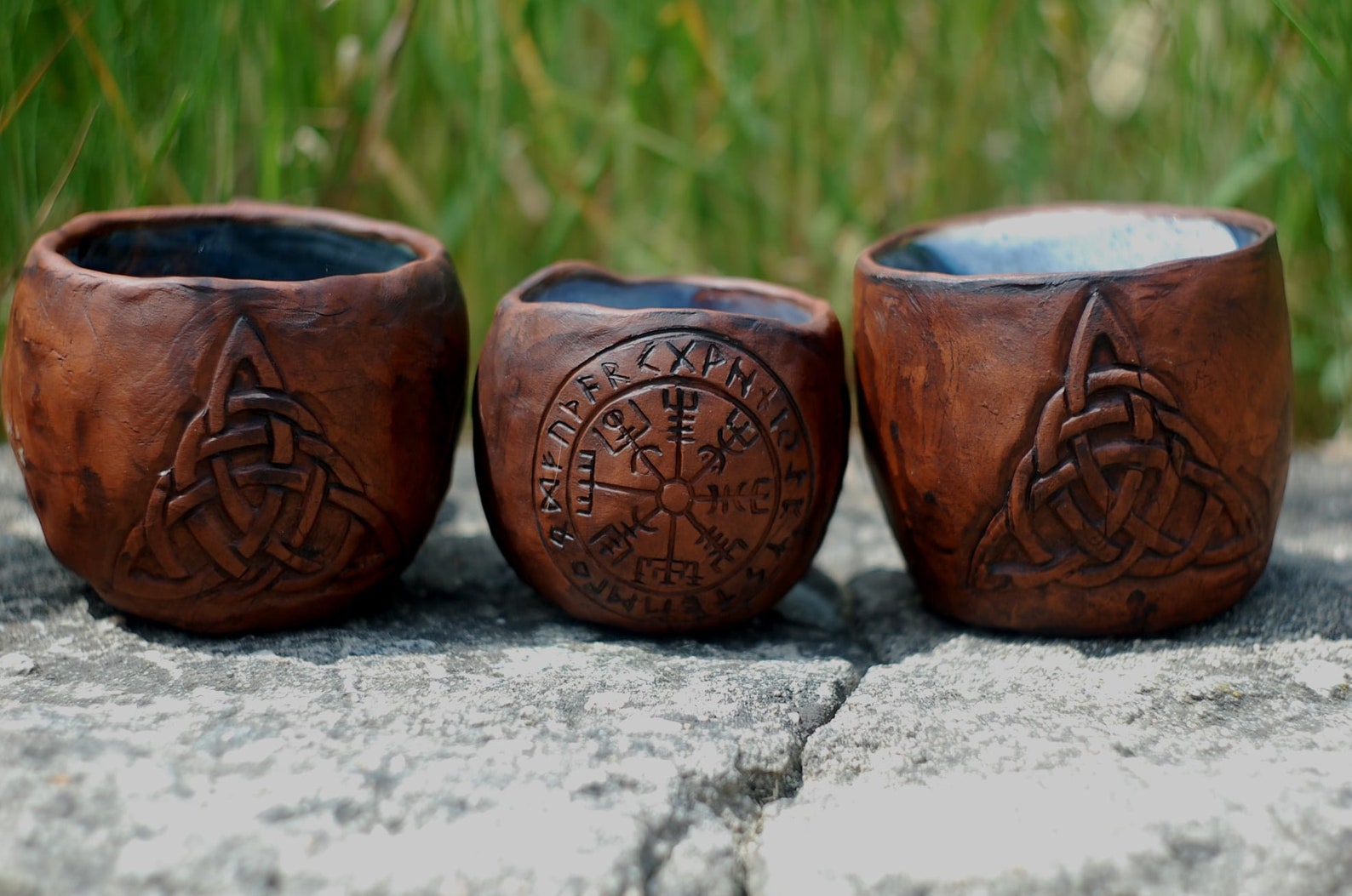 Celtic Knot Clay Mug Celtic Ceramic Mug Celtic Dishes - Etsy