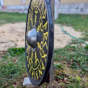 Vegvisir Viking Battle Shield, Viking Armor Shield, Medieval Shield ...