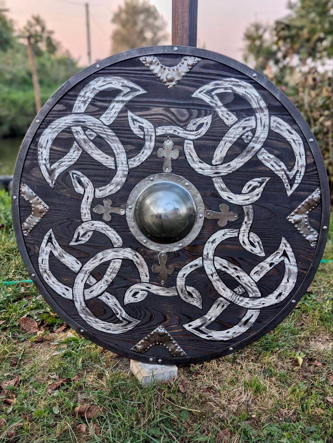 Valhalla Viking Battle Shield, Viking Armor Shield, Medieval Shield ...