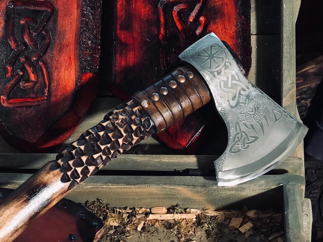 Ascia grande Colovrat ascia vichinga ascia incisa ascia da - Etsy Italia