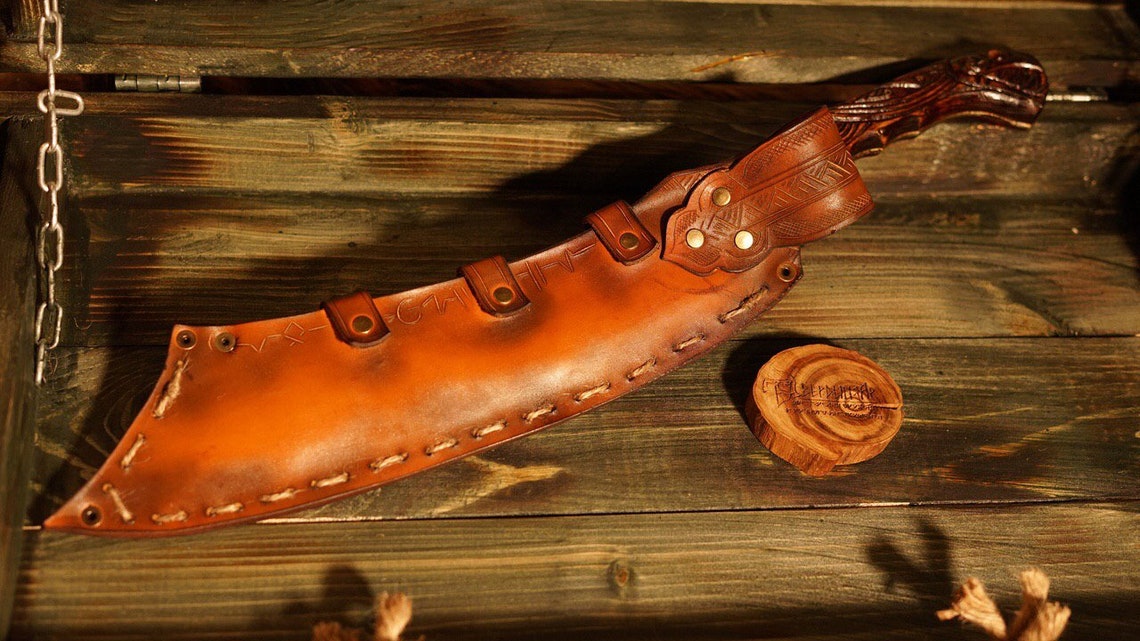 Traditional Norse Scramsax Viking Knife 40cm Knife Handmade | Etsy