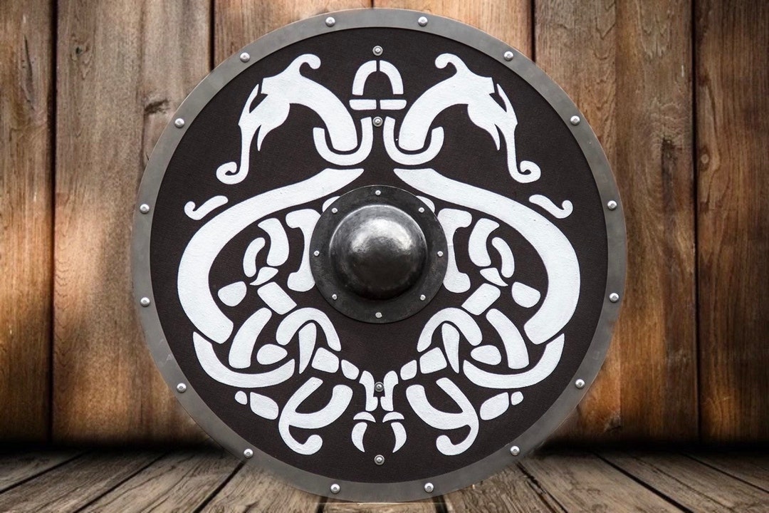 Jormungandr Viking Shield, Serpent, Medieval Shield, Norse Shield, Larp ...