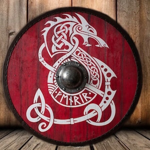 Fenrir Viking Shield, Fenrir Medieval Shield, Custom Shield, Norse ...