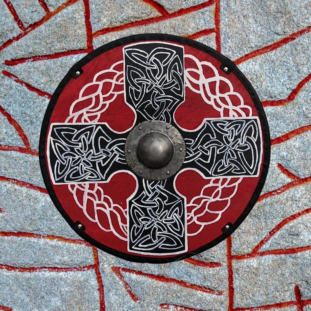 Medieval Viking Shield, Norse Mythology, Round Larp Shield, Medieval ...