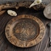 Yggdrasil Viking Wooden Plate With Runes, Rustic Nordic Home Decor ...