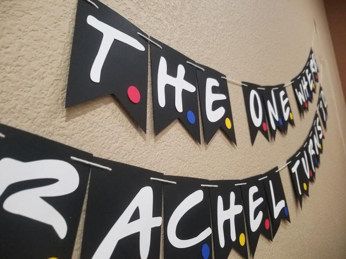 Friends Theme Banner friends Theme Birthday Banner Decor - Etsy