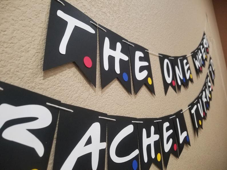 Friends Theme Banner friends Theme Birthday Banner Decor - Etsy