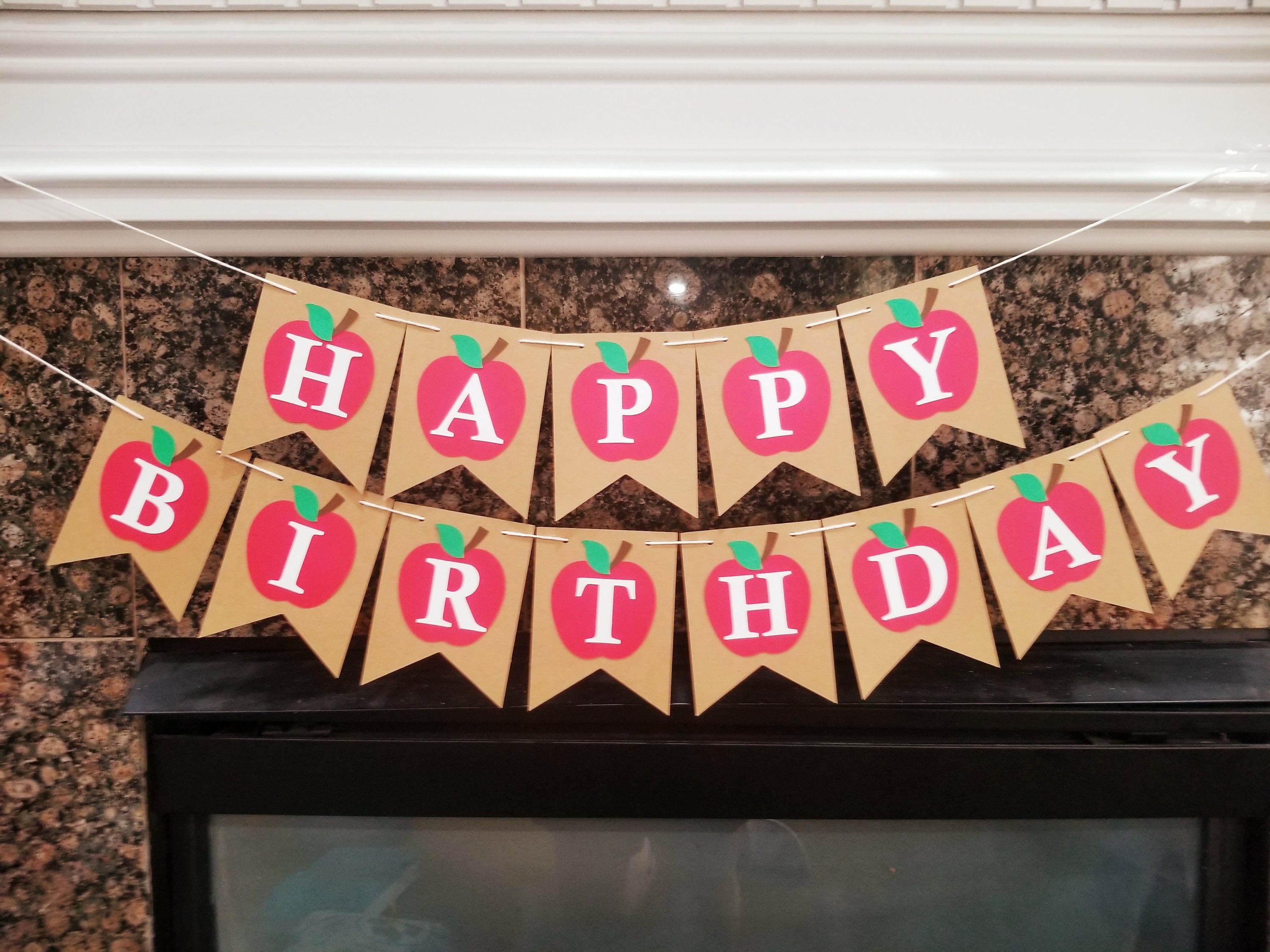 Apple Cake Smash Banner Apple Birthday Banner Apple of Our - Etsy