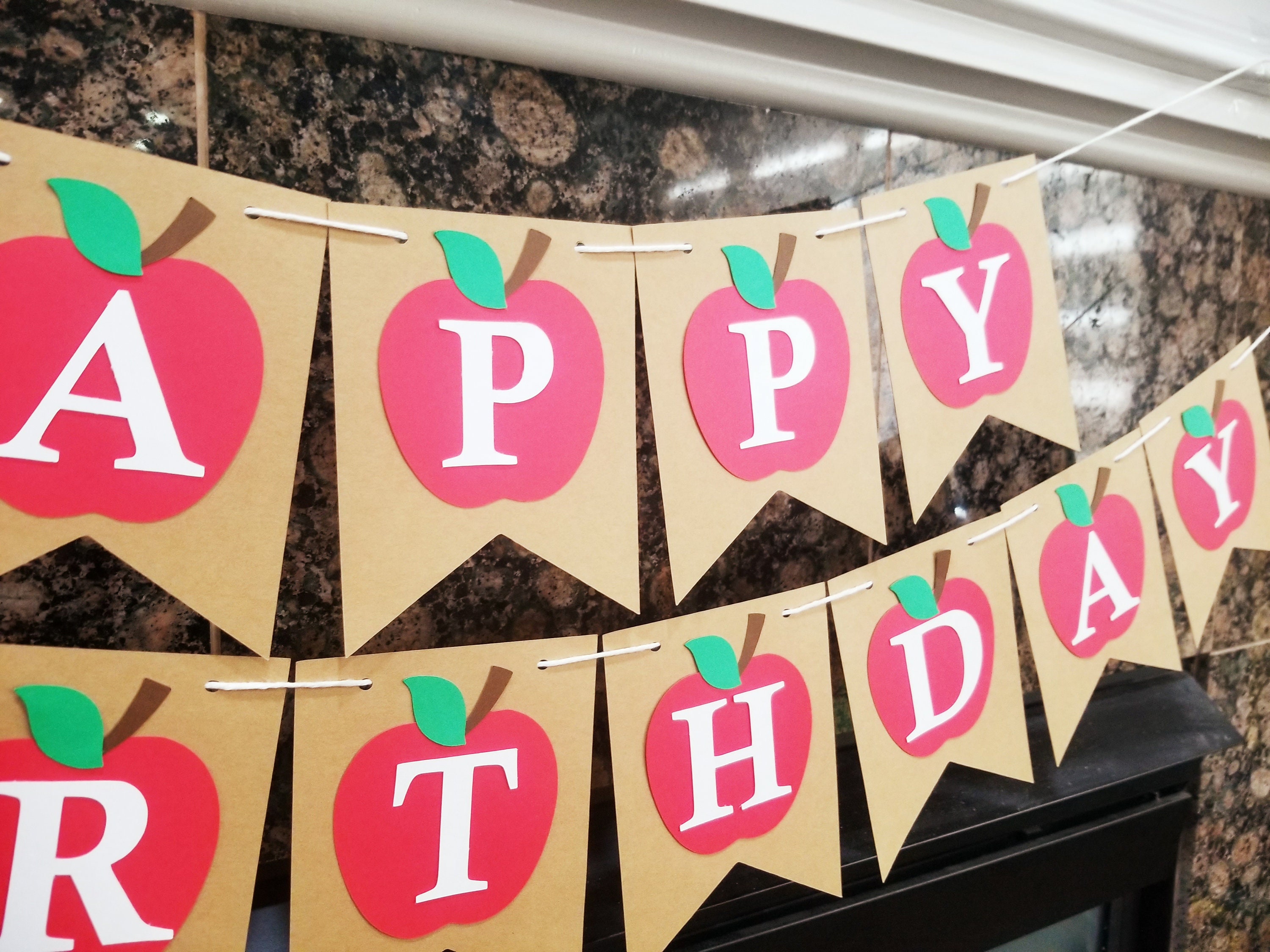 Apple Cake Smash Banner, Apple Birthday Banner, Apple of Our Eye Theme ...