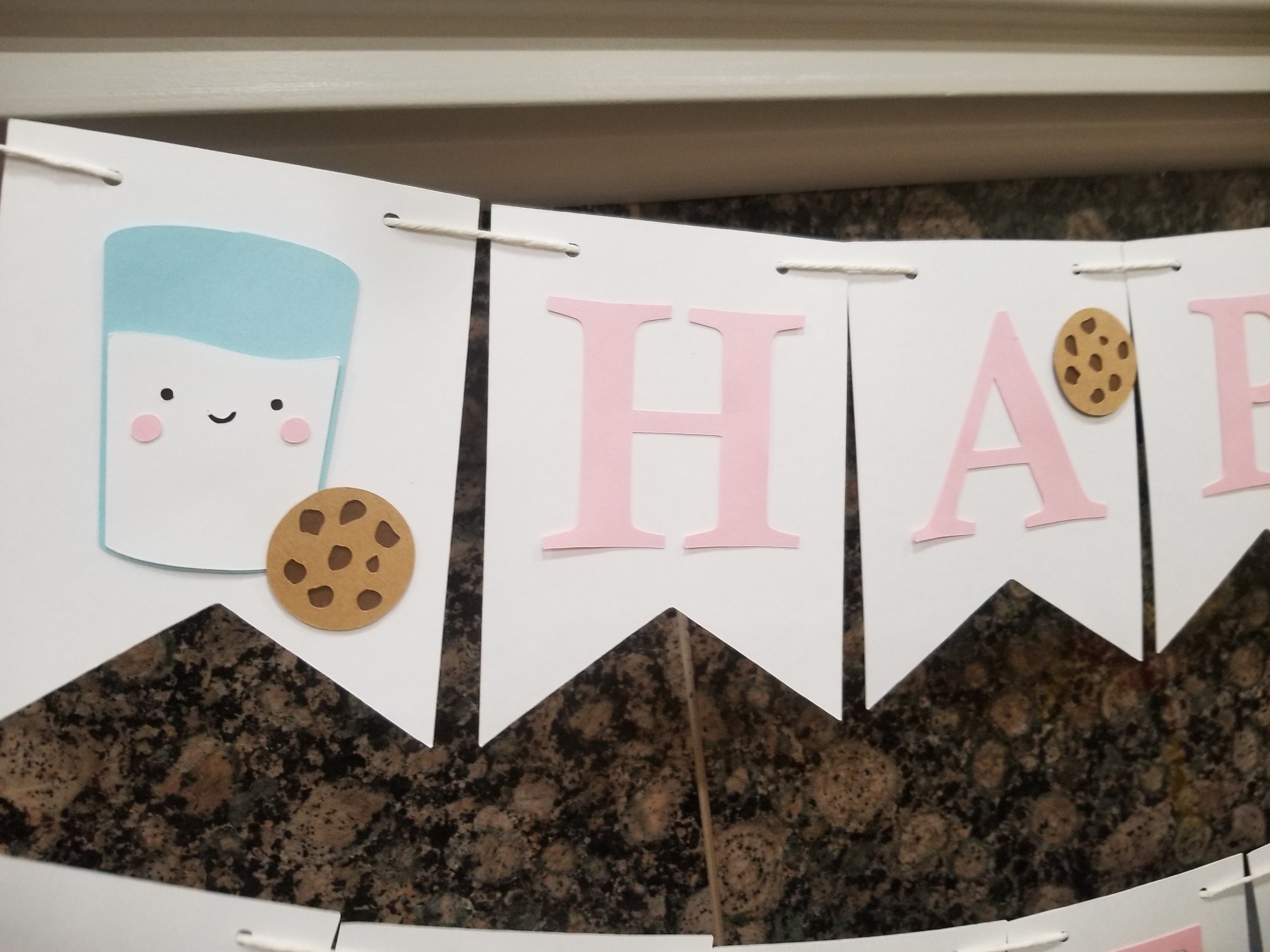 Milk and Cookies Birthday Banner cookie Party Decorations - Etsy