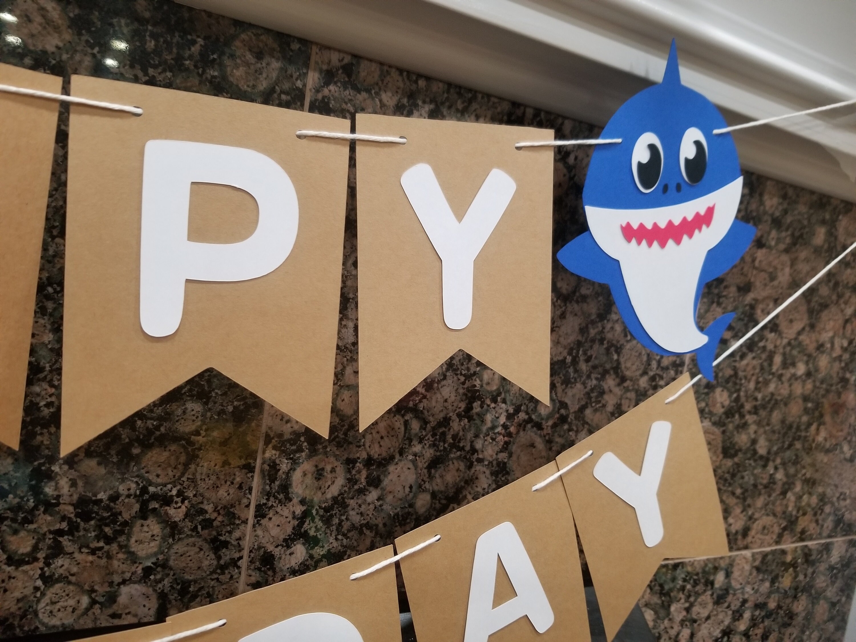 Baby Shark First Birthday banner Baby Shark Birthday Party | Etsy