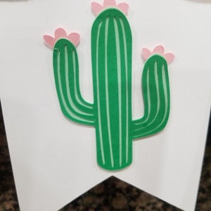 Cactus Birthday Banner, Party Decorations, Birthday Banner Fiesta Theme ...