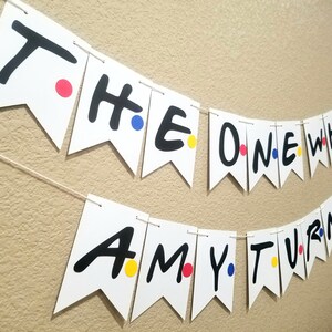 Friends Theme Banner ,friends Theme Birthday Banner Decor, Photo Prop ...