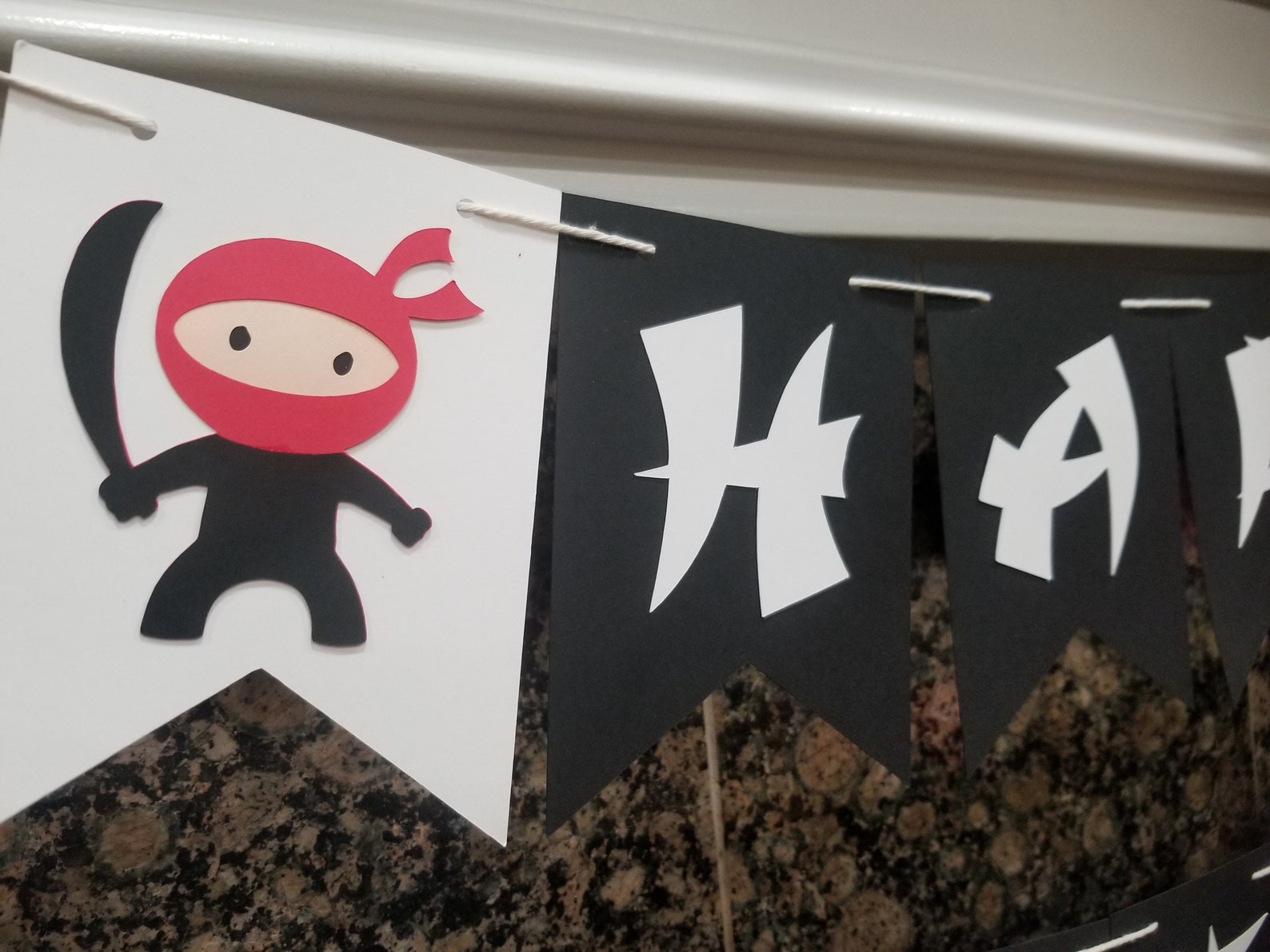 Ninja Birthday Banner Happy Birthday Banner ninja Banner - Etsy